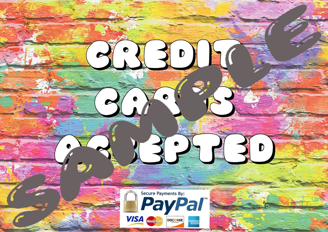 CREDIT CARDS ACCEPTED - Etsy