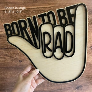 Born to Be Rad Sign Nursery Sign Boys Room Decor Born to Be Rad Decor ...