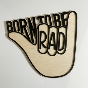Born to Be Rad Sign Nursery Sign Boys Room Decor Born to Be Rad Decor ...