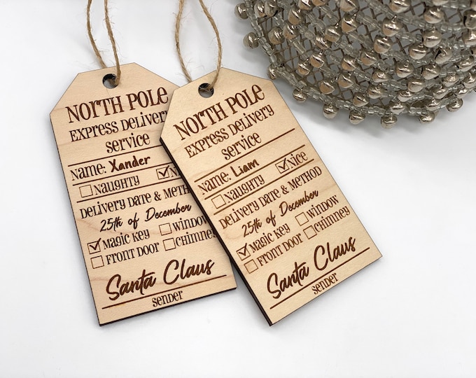 Gift Tag From Santa, North Pole Gifts for Kids, Santa Gift Tags, North ...