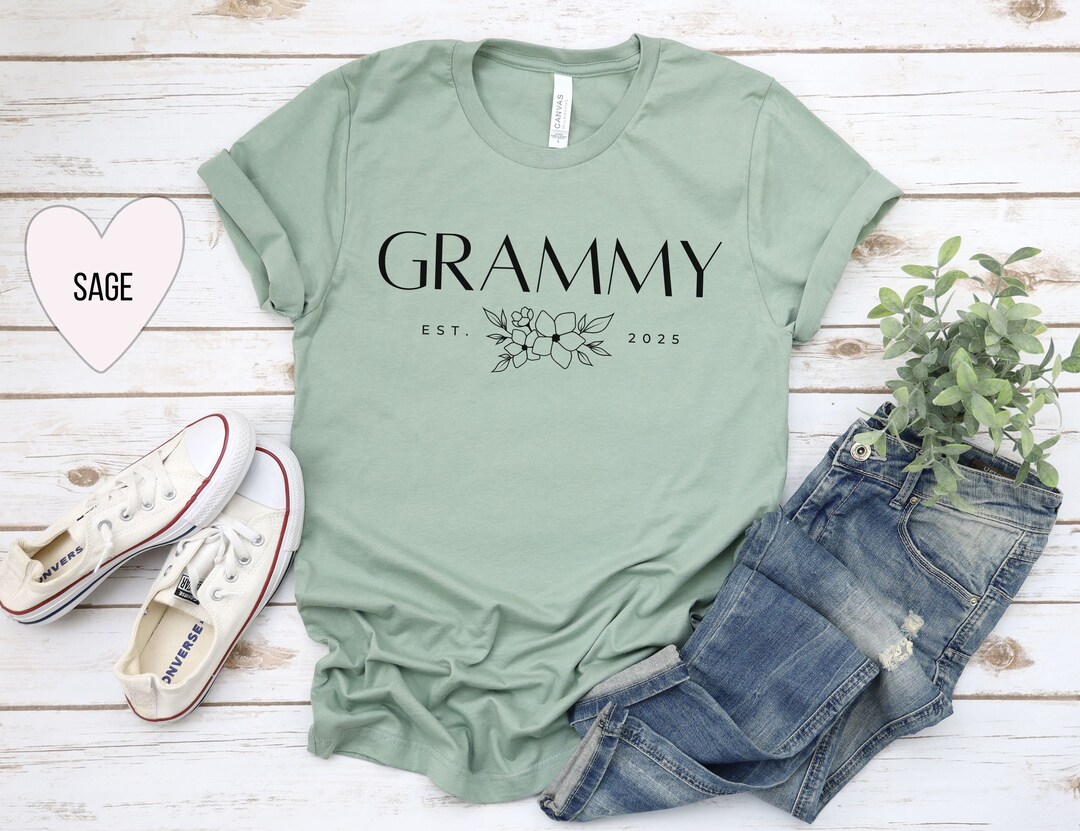 Personalized GRAMMY Est. Shirt, Custom Grammy Gift, Custom Grammy Shirt ...