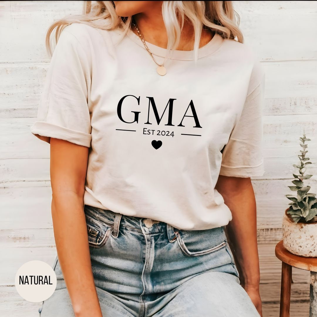 Personalized Gma Est. Sweatshirt, Custom Gma Gift, Custom Gma Shirt ...