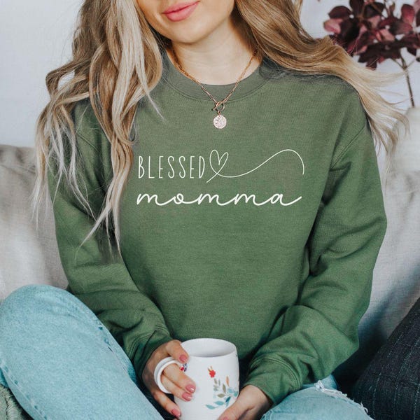 Blessed Momma Svg - Etsy
