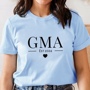 Personalized Gma Est. Sweatshirt, Custom Gma Gift, Custom Gma Shirt ...