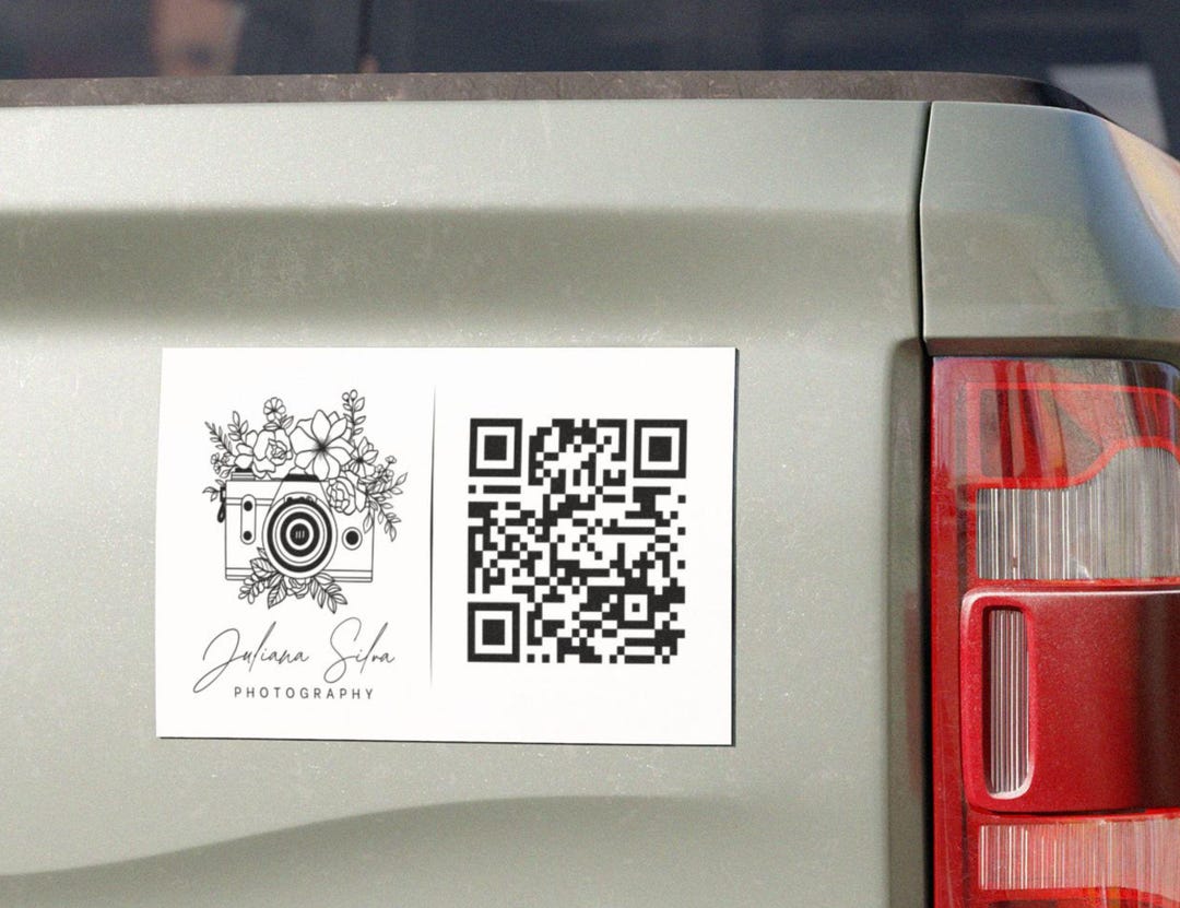 Photography Business Car Magnets, Custom Vehicle Sign, Personalized Car ...