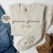 Personalized Gram Gram Sweatshirt With Grandkids Names on Sleeve ...