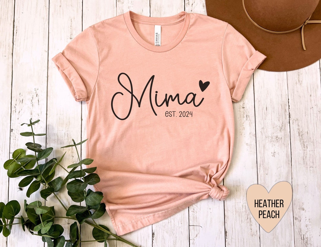 Personalized Mima Est. T-shirt, Custom Mima Gift, Custom Mima Shirt, Mima Mothers Day Gift, Mima ...