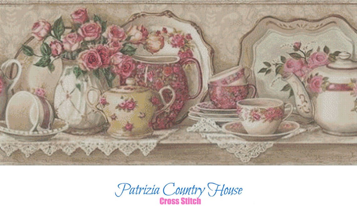 Counted Cross Stitch Pattern Kitchen - Pattern 103 - Etsy