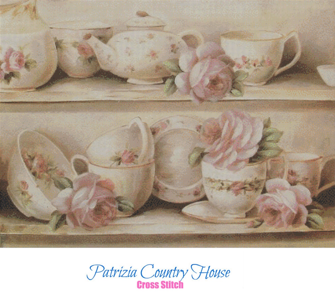 Counted Cross Stitch Pattern Kitchen - Pattern 102 - Etsy