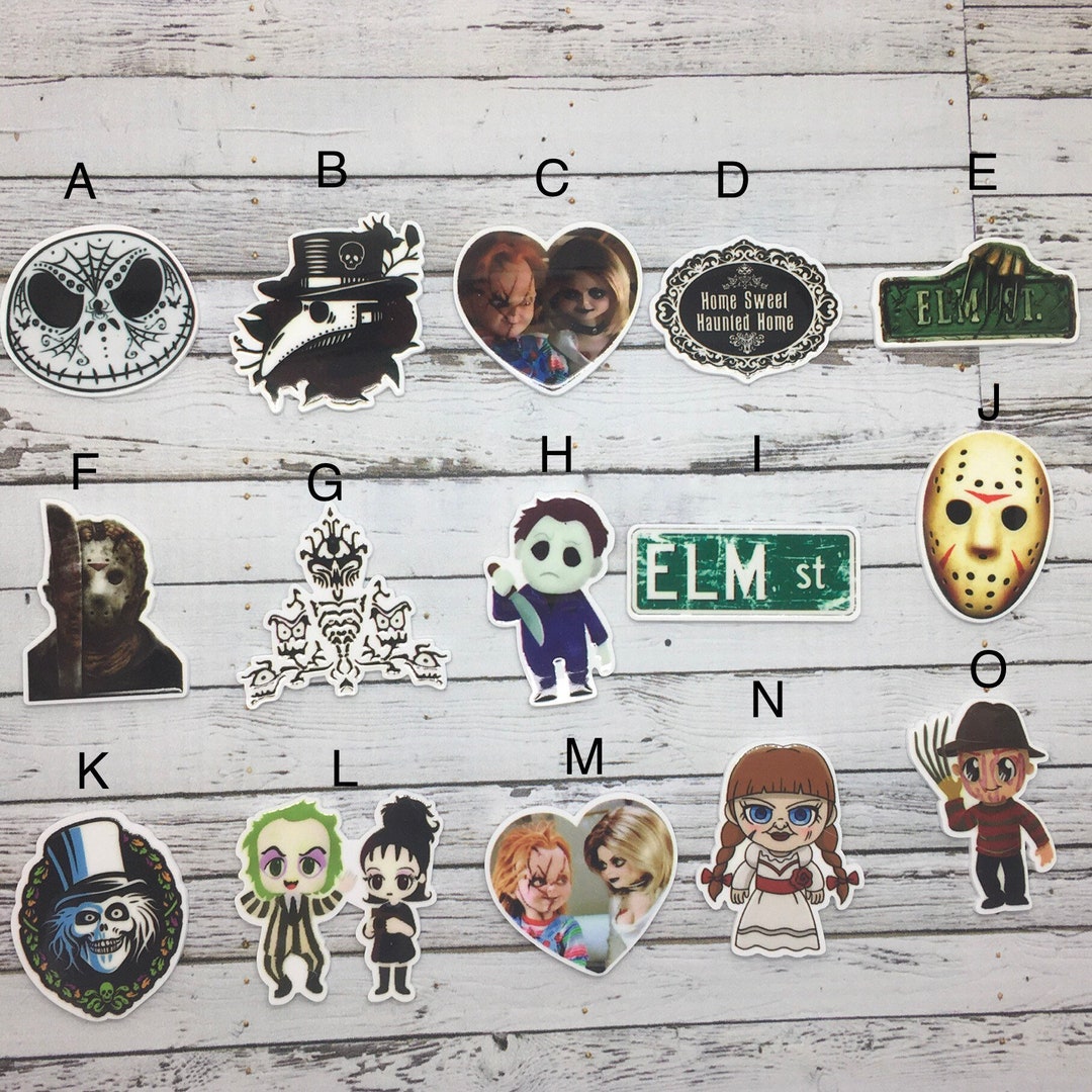 Horror Flat Backs, Horror Hair Bow Centers, Halloween Character Planar ...