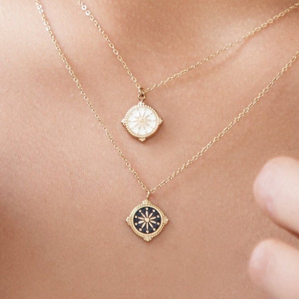 Compass Necklace - Etsy