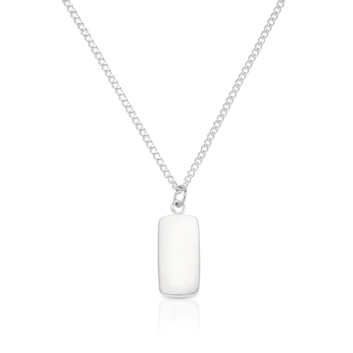 Sterling Silver Pendant Necklace: Custom Engraved Men's Jewelry - Etsy