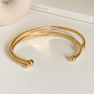 Men's Torque Bangle, Ball End Gift for Him, Husband Son or Father ...