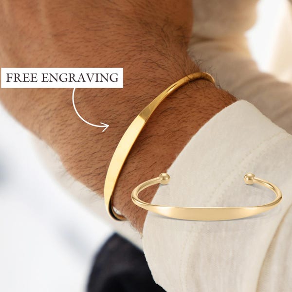 Steel Bangle Man - Etsy UK