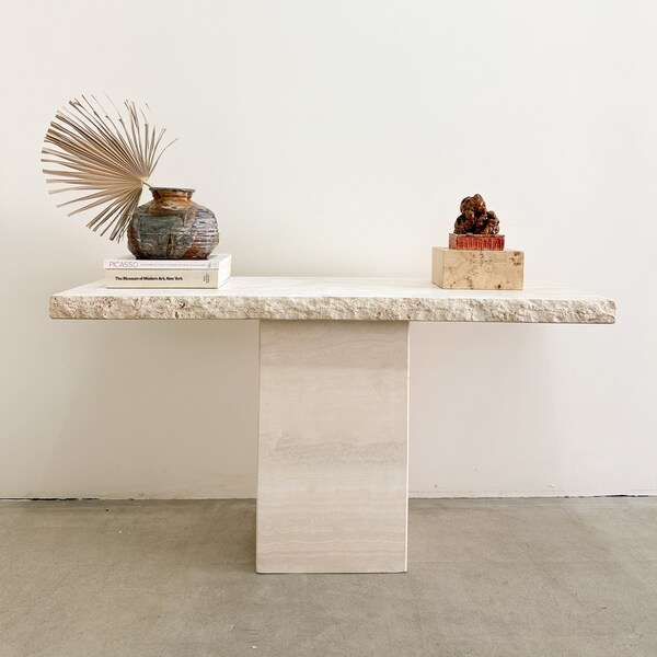 Travertine Console - Etsy