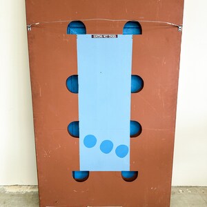 Vintage Xavier Cazares Cortez Mixed Media Abstract Painting on Wood Art ...