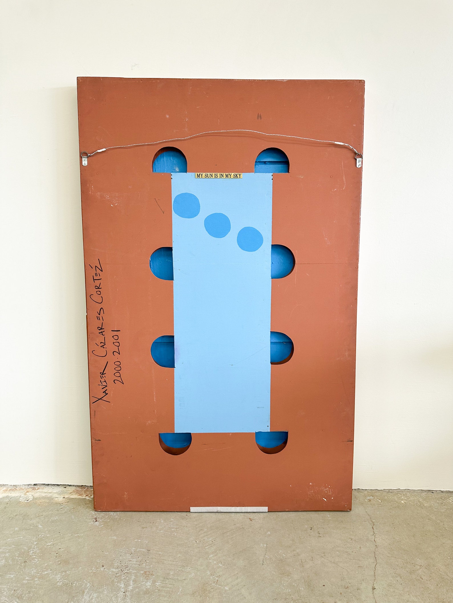 Vintage Xavier Cazares Cortez Mixed Media Wood Art: Postmodern Abstract ...