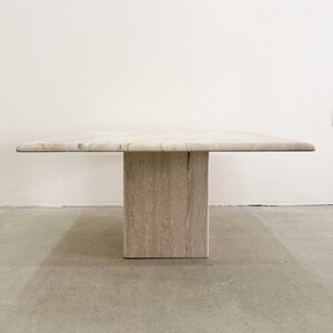 Vintage Cream Marble End Table Side Table Postmodern MCM 70s 80s Retro ...