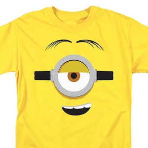 Minions Stuart Face Logo Yellow Shirts - Etsy