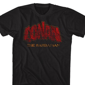 Conan the Barbarian Distressed Text Logo Black Shirts - Etsy