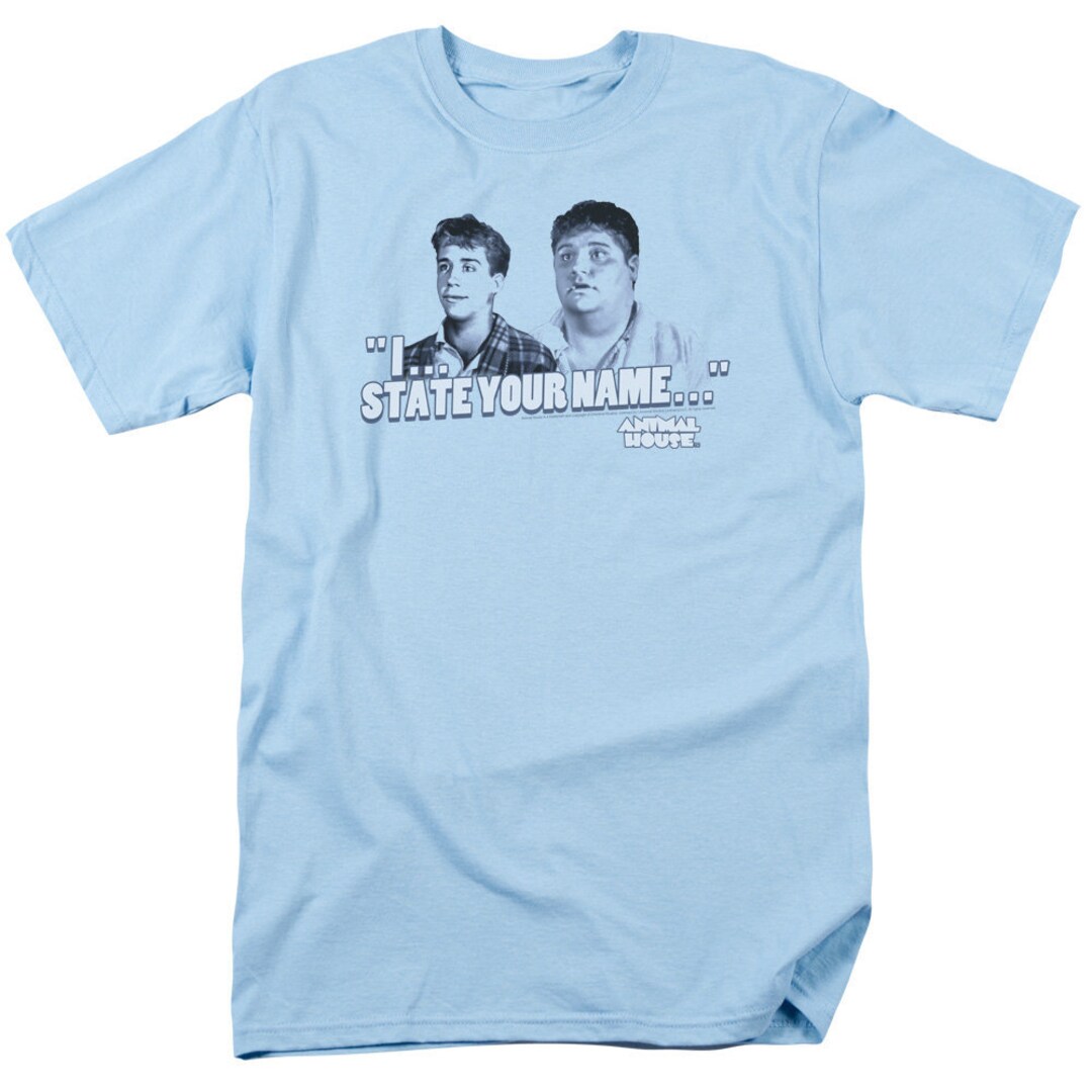 Animal House Pledges I State Your Name Light Blue Shirts - Etsy