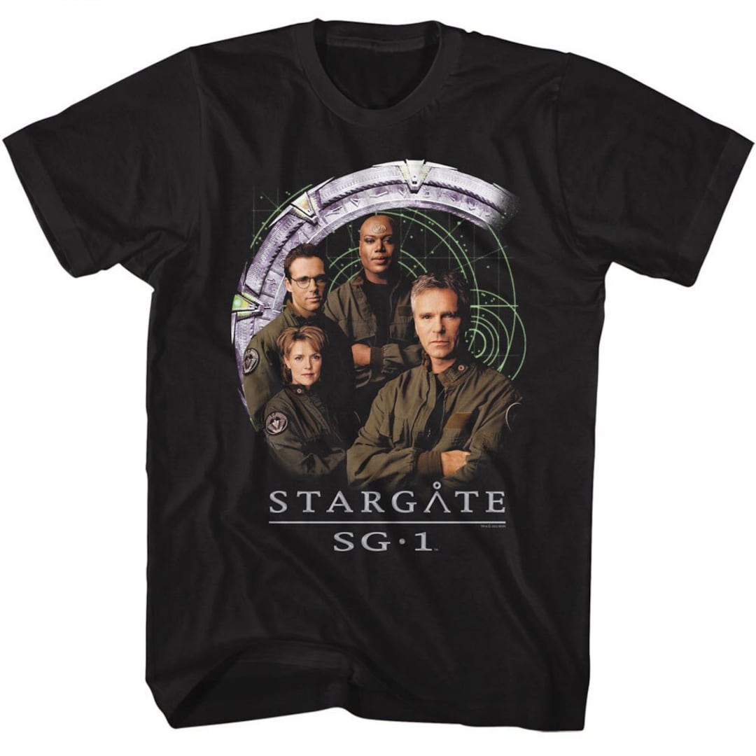 Stargate Cast and Gate Black Shirts - Etsy