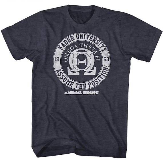 Animal House Faber University Assume the Position Heather Navy | Etsy