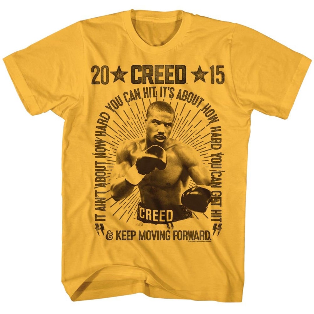 Creed Vintage 2015 Boxing Poster Gold Yellow Shirts - Etsy