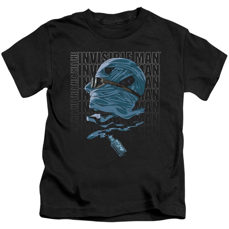 The Invisible Man Side Profile Youth Black Shirts - Etsy
