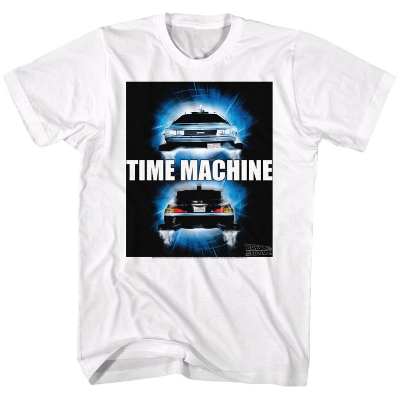 Back to the Future Time Machine Poster White Shirts - Etsy