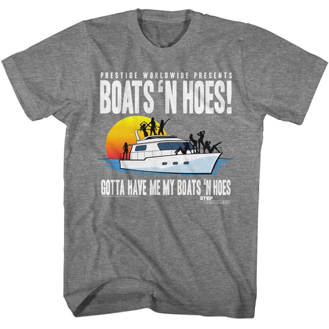 Step Brothers Boats and Hoes Heather Gray Shirts - Etsy