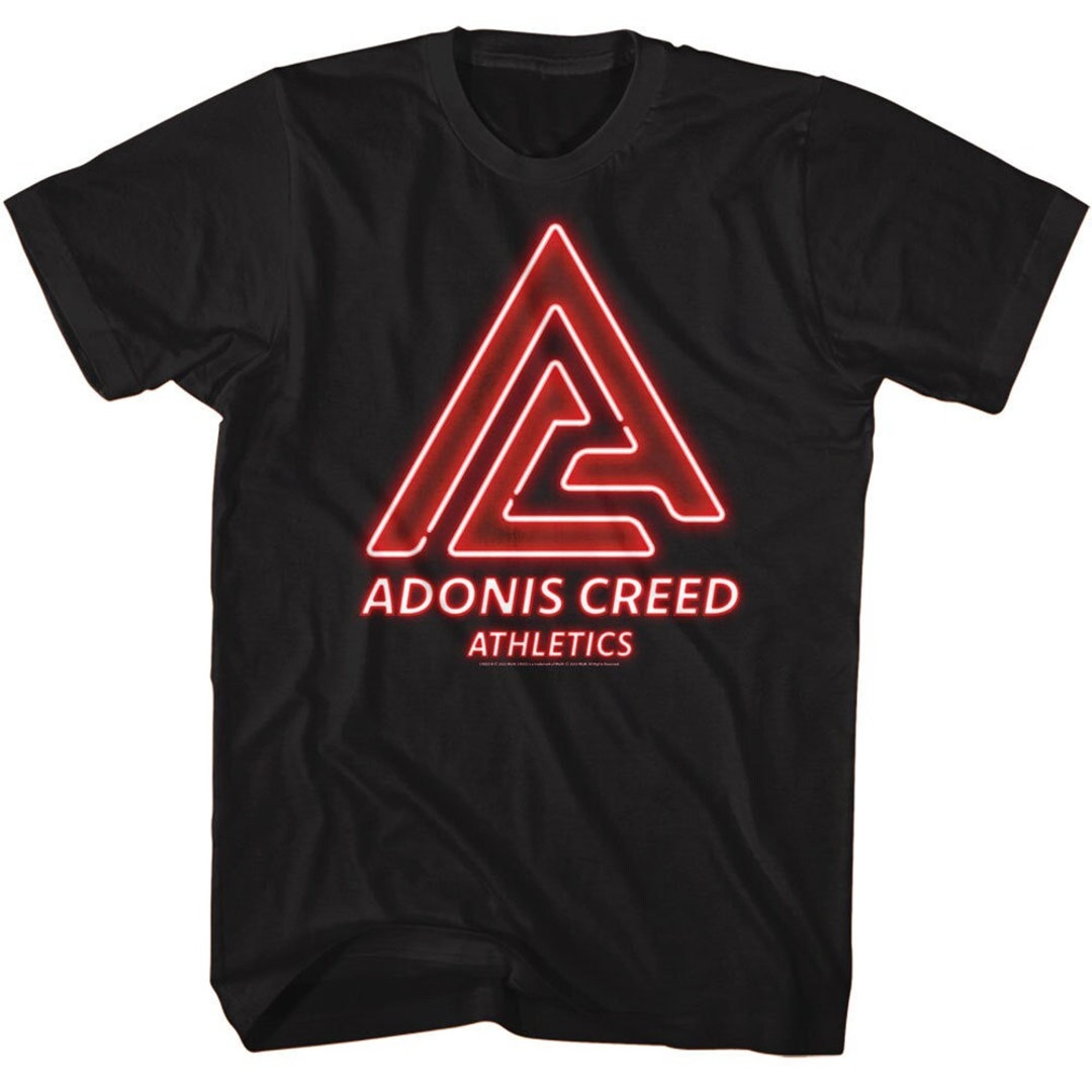 Rocky Adonis Creed Athletics Neon Logo Black Shirts - Etsy