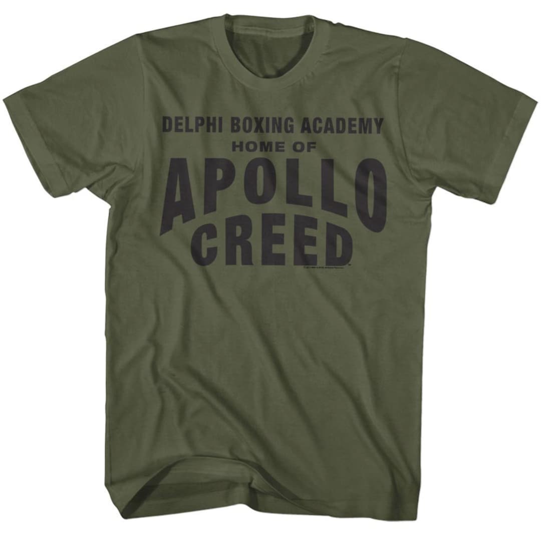Creed Delphi Boxing Academy Home of Apollo Creed Army Green Shirts - Etsy