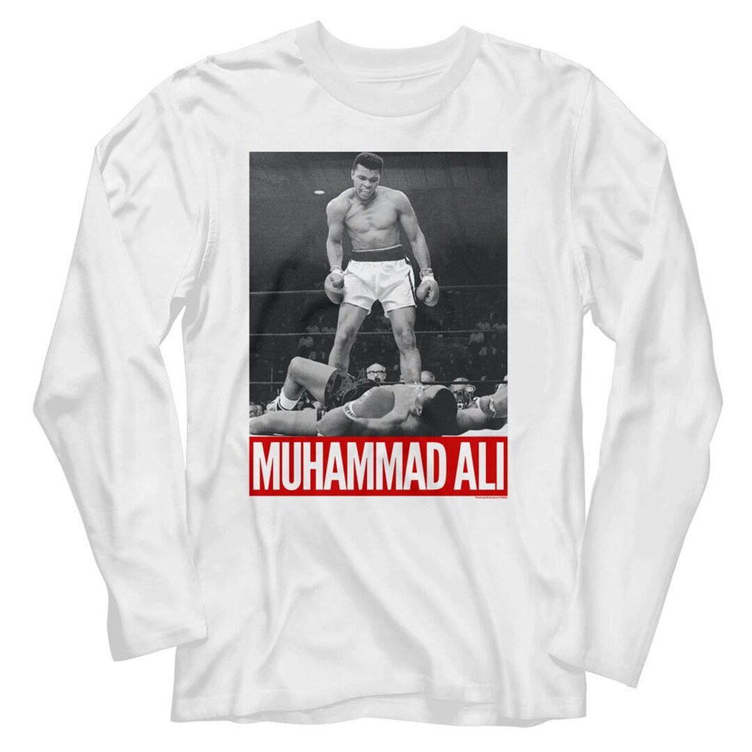Muhammad Ali Iconic Photo White Long Sleeve Shirts - Etsy