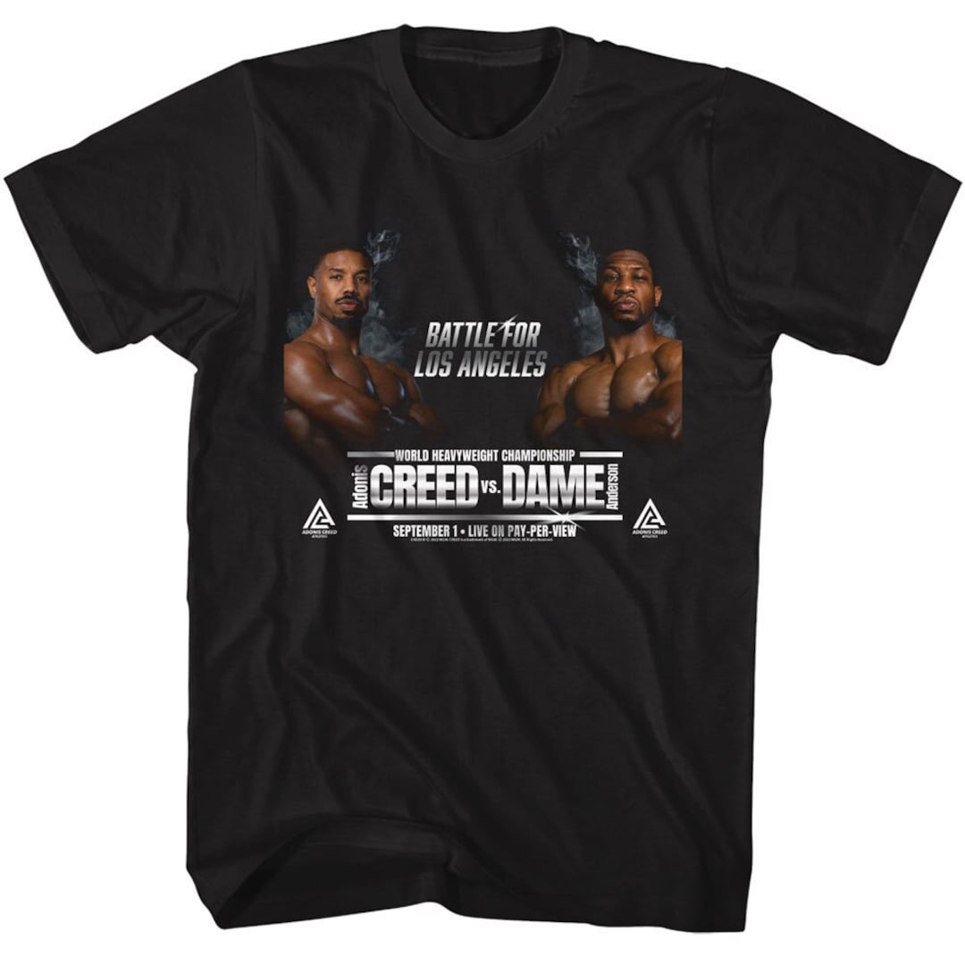 Rocky Creed Adonis Creed Vs Anderson Dame Black Shirts - Etsy