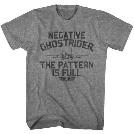 Top Gun Negative Ghost Rider the Pattern is Full Heather Gray - Etsy