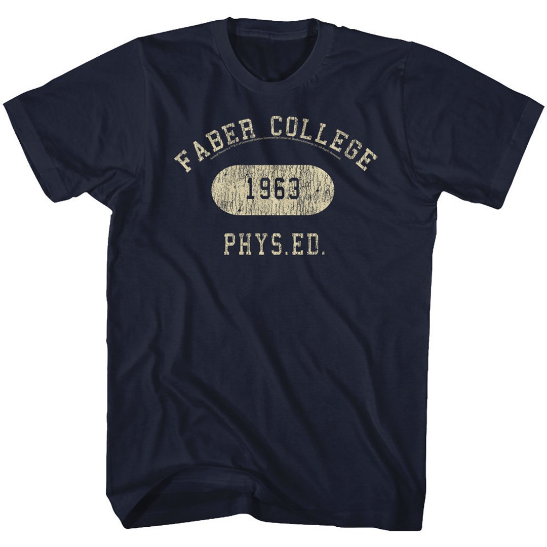 Animal House Distressed Faber College Phys. Ed. 1963 Navy Shirts - Etsy