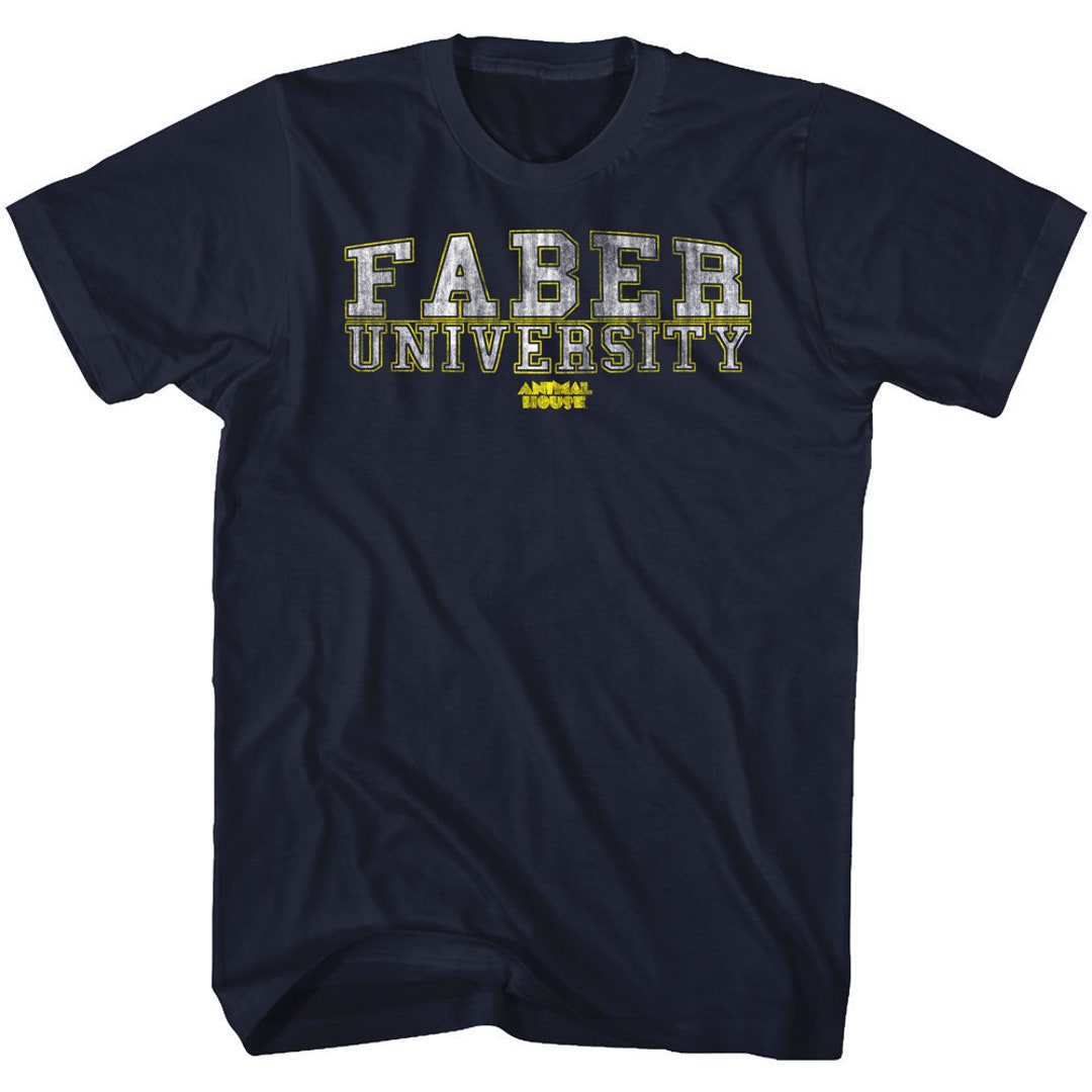 Animal House Distressed Faber University Navy Shirts - Etsy