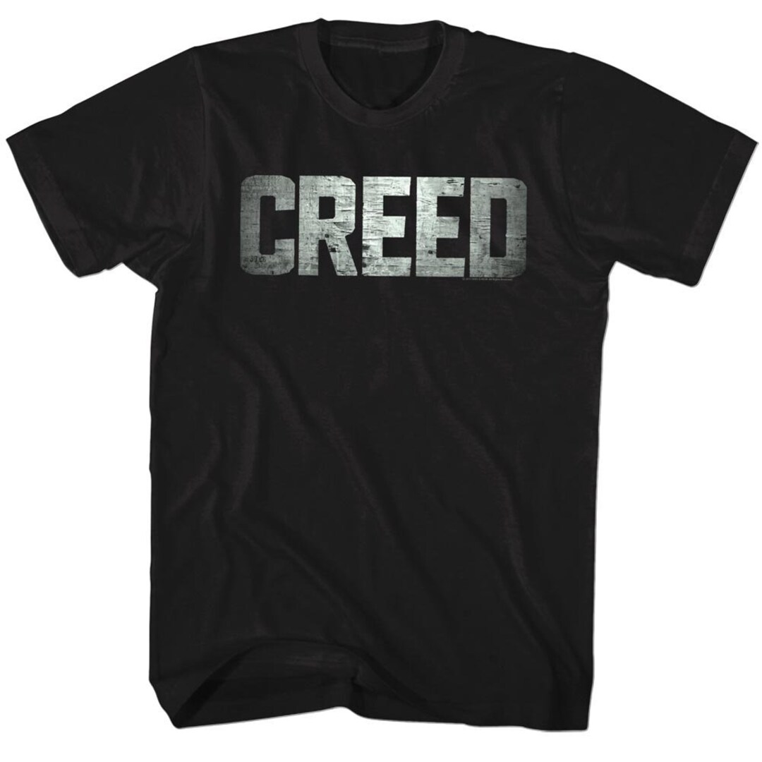 Creed Distressed Creed Movie Logo Black Shirts - Etsy