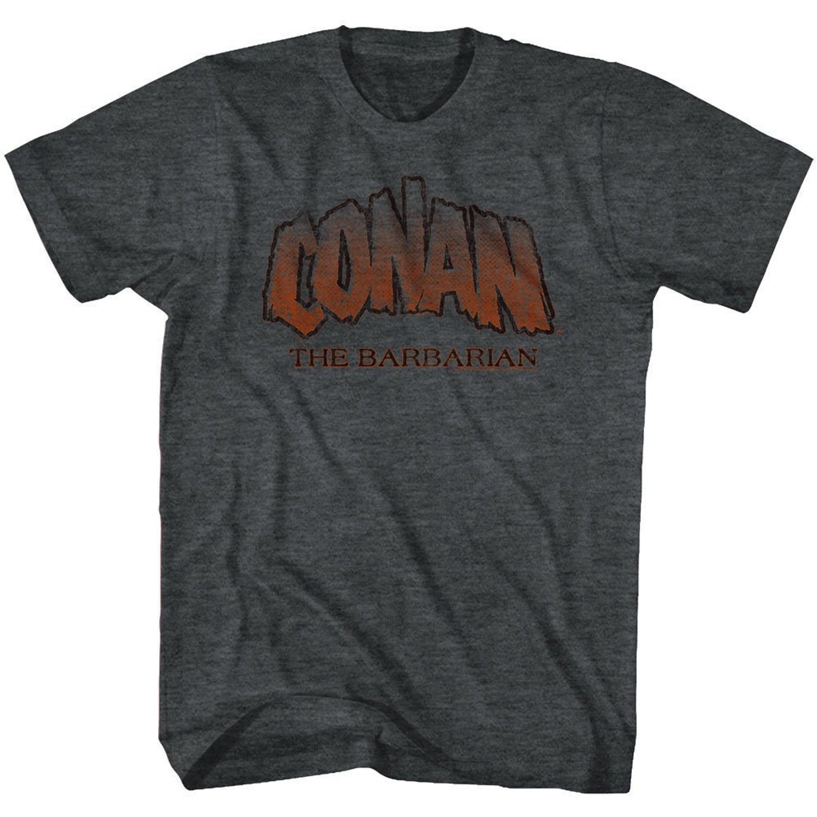Conan the Barbarian Text Logo Heather Charcoal Shirts - Etsy