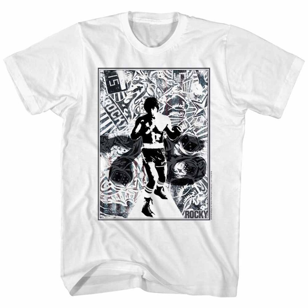 Rocky Collage Boxing Stance White Shirts - Etsy Österreich