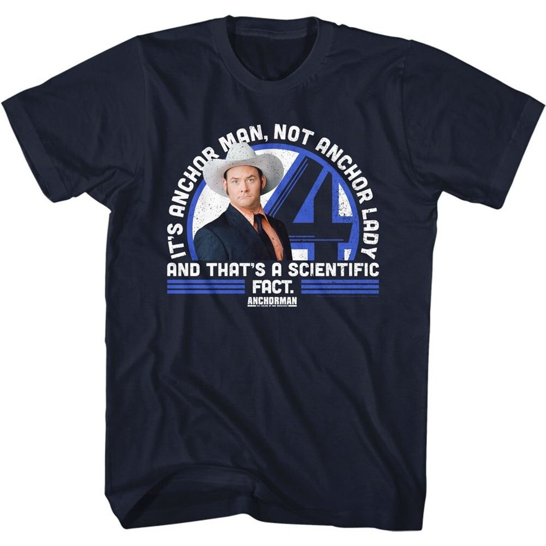 Anchorman It's Anchor Man Not Anchor Lady Navy Shirts - Etsy