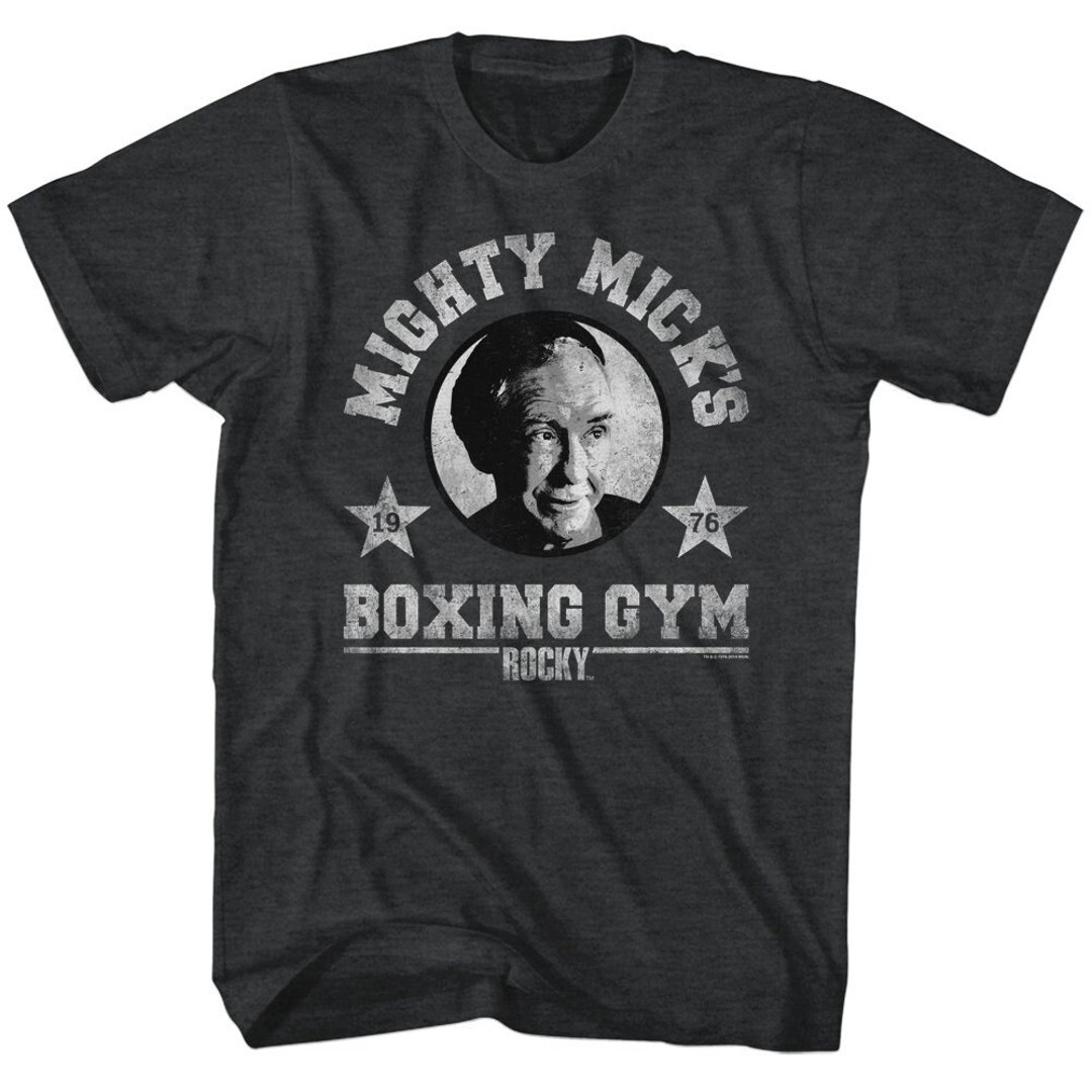 Rocky Mighty Mick Boxing Gym Logo Black Heather Shirts - Etsy