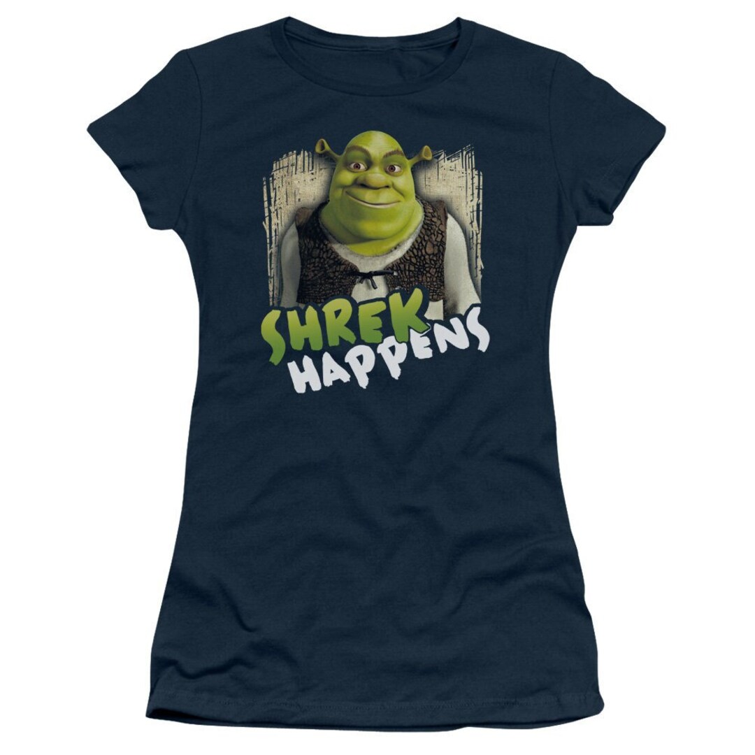 Shrek Happens Juniors and Women Navy Blue Shirts - Etsy