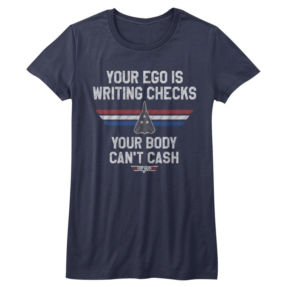 Top Gun Your Ego is Writing Checks Your Body Can't Count Navy Shirts - Etsy
