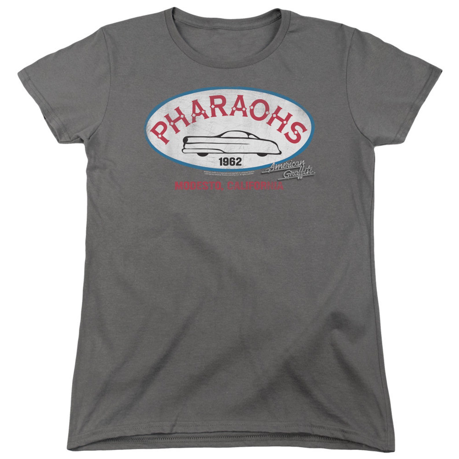 American Graffiti Pharaohs Car Juniors and Women Charcoal Shirts - Etsy