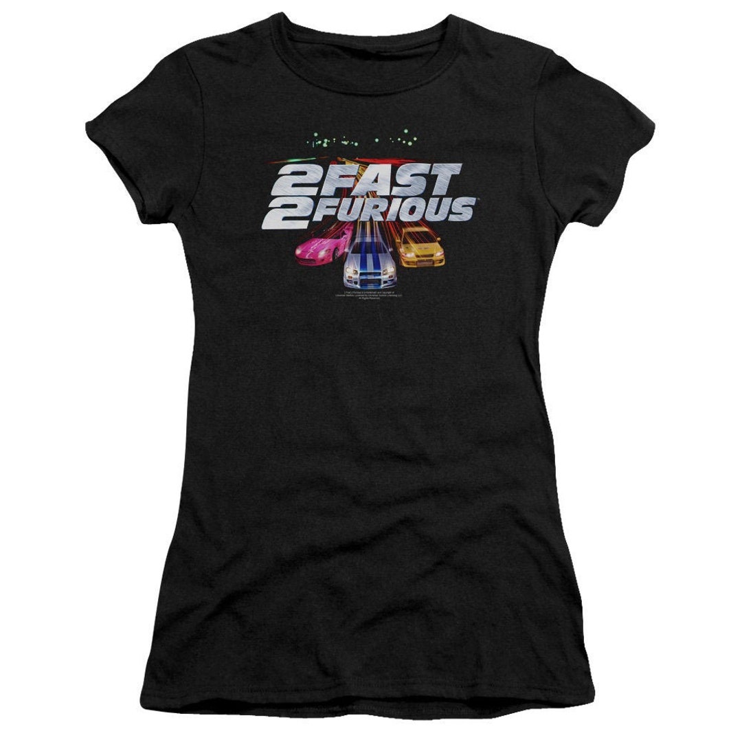2 Fast 2 Furious Movie Logo Juniors and Women Black Shirts - Etsy