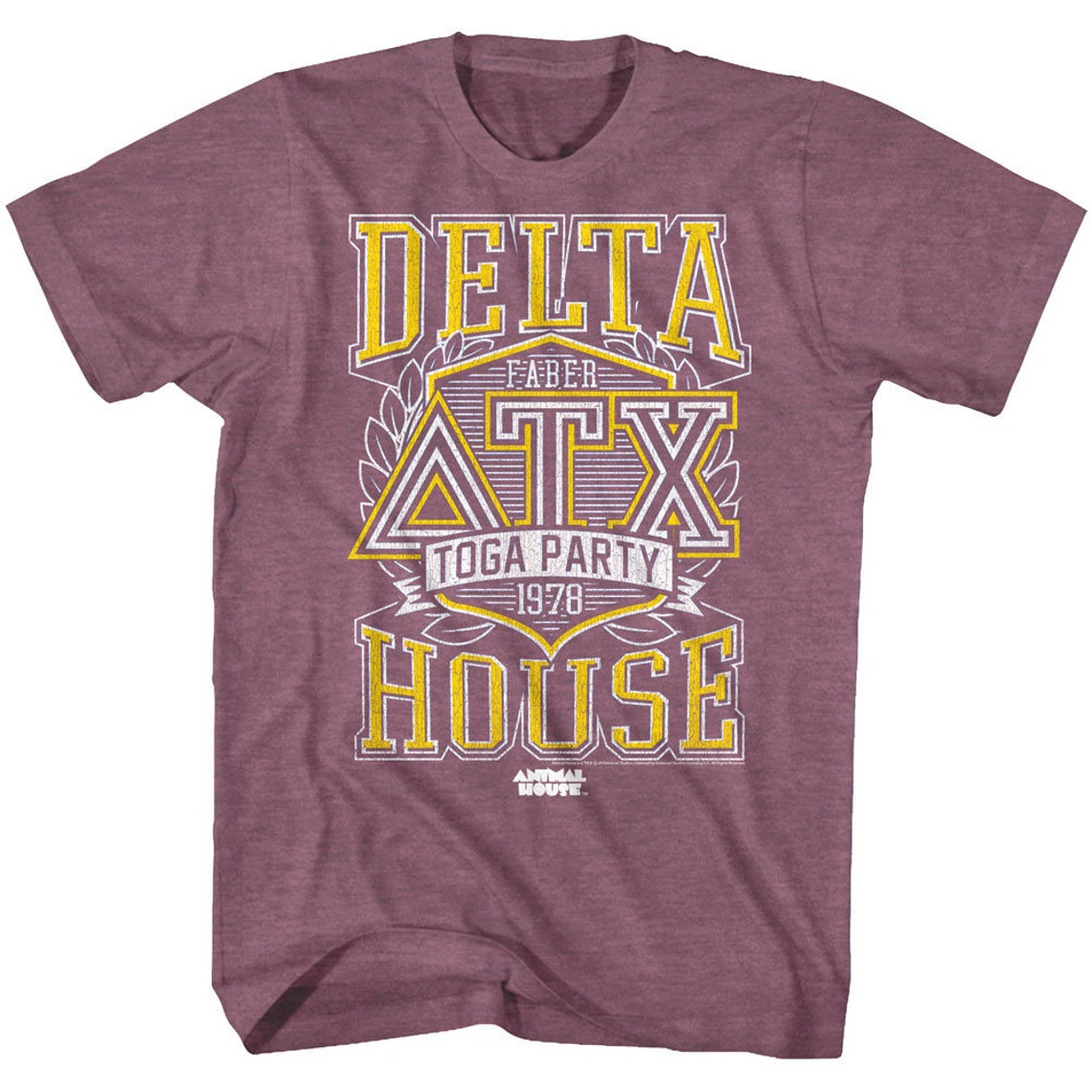 Animal House Delta House Heather Maroon Shirts - Etsy