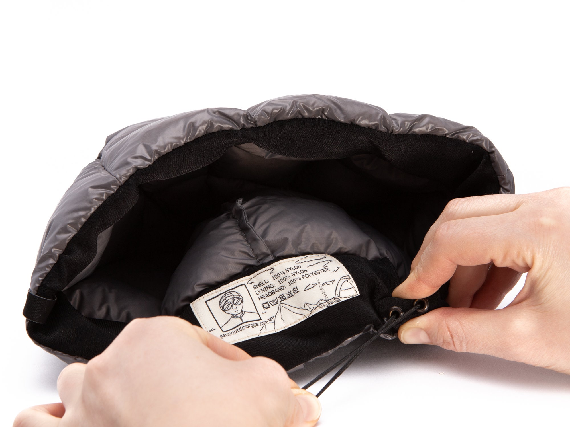 Goose Down Beanie, Black Hat, Ultralight, Hiking, Outdoor, Winter Puffy ...