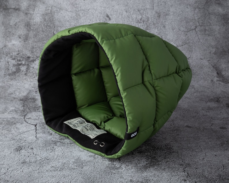 Goose Down Beanie, Green Hat, Ultralight, Hiking, Outdoor, Winter Puffy ...